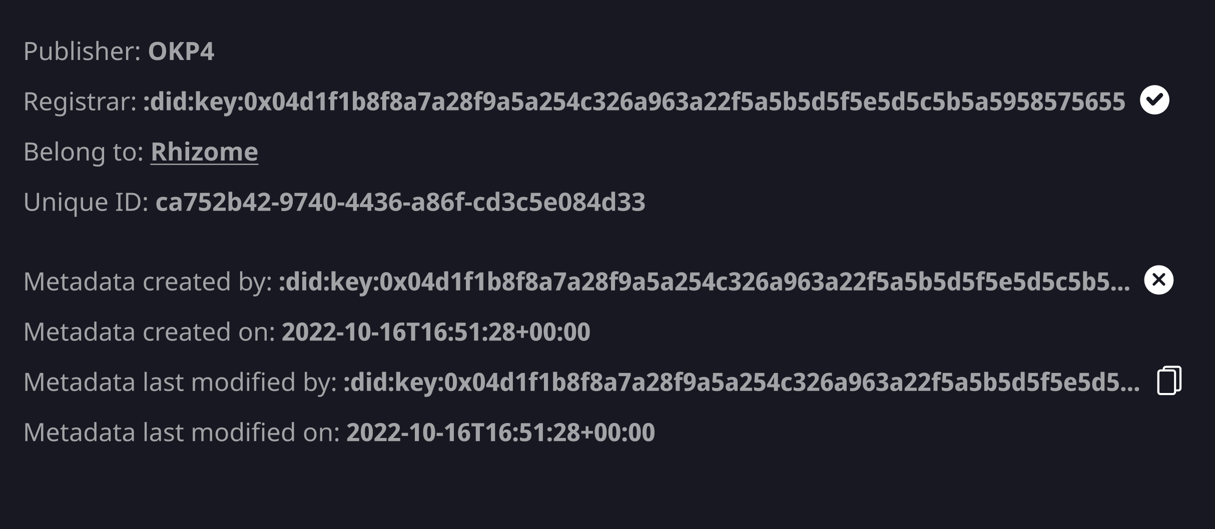 [Portal] Field copy in CORE Metadata and Audit Metadata · Issue #219 · okp4/dataverse-portal ...