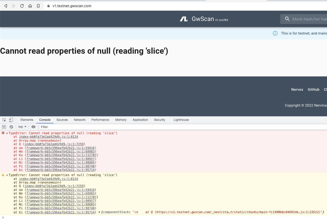 Cannot read properties of null (reading 'slice') · Issue #783 · Magickbase/godwoken_explorer ...