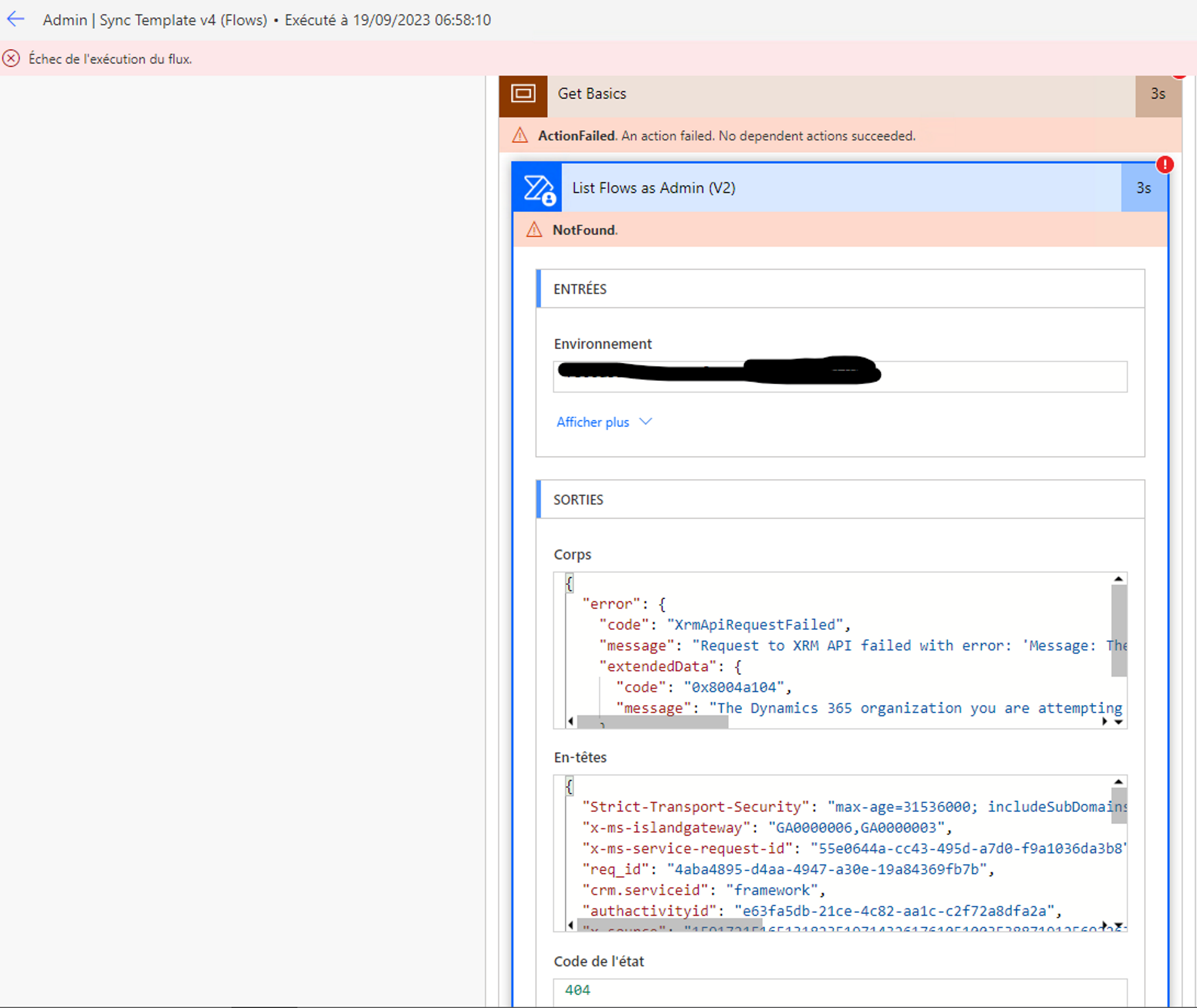 [CoE Starter Kit - BUG] Admin |Sync Template v4 (flows) in error when disabled envt · Issue ...