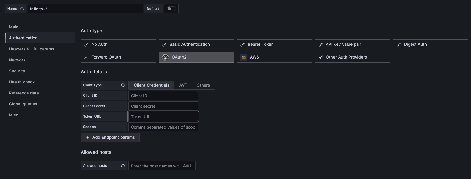 Bug Oauth2 Authentication Throws Error · Issue 681 · Grafanagrafana Infinity Datasource · Github