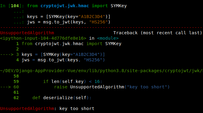 [Documentation] Message.from_jwt and key lenght · Issue #17 · IdentityPython/JWTConnect-Python ...