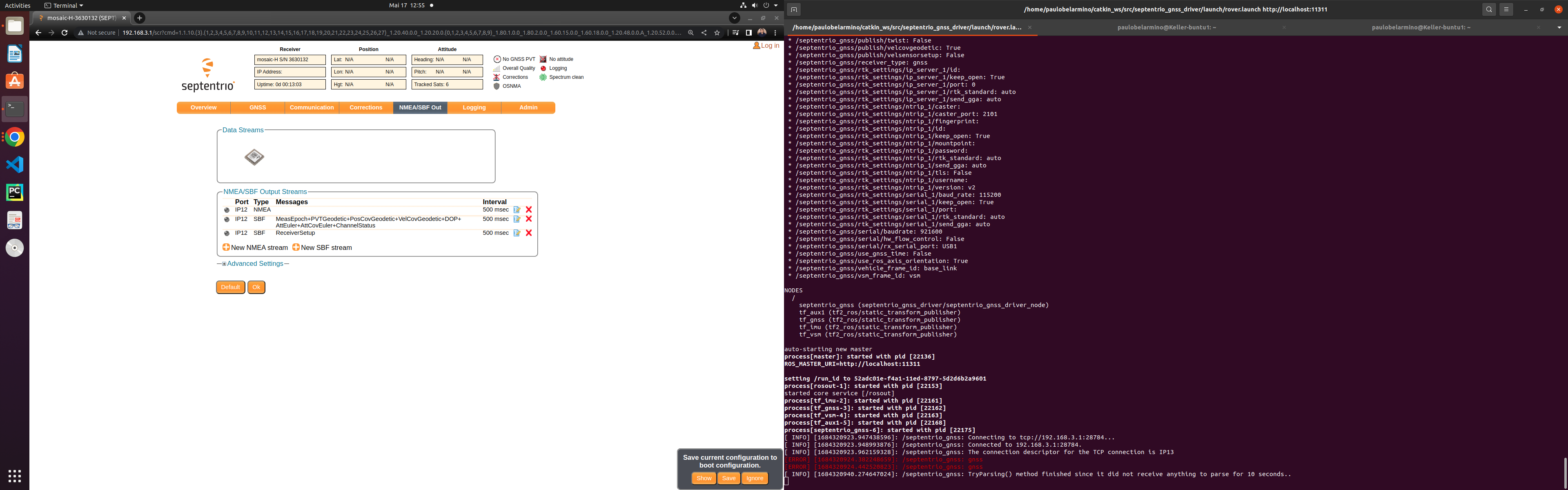 Error "/septentrio_gnss: gnss" after launching rover.launch · Issue #80 · septentrio-gnss ...