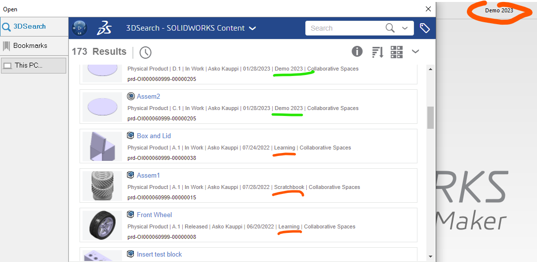 Solidworks: Opening data from a certain Collaborative Space · Issue #21 · akauppi ...