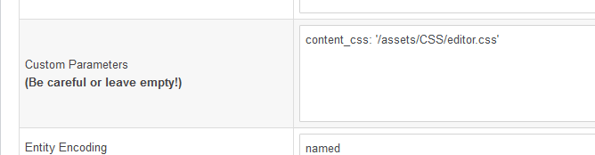 Параметр "путь с CSS-файлу" в конфигурации не передается TinyMCE · Issue #1425 · evolution-cms ...