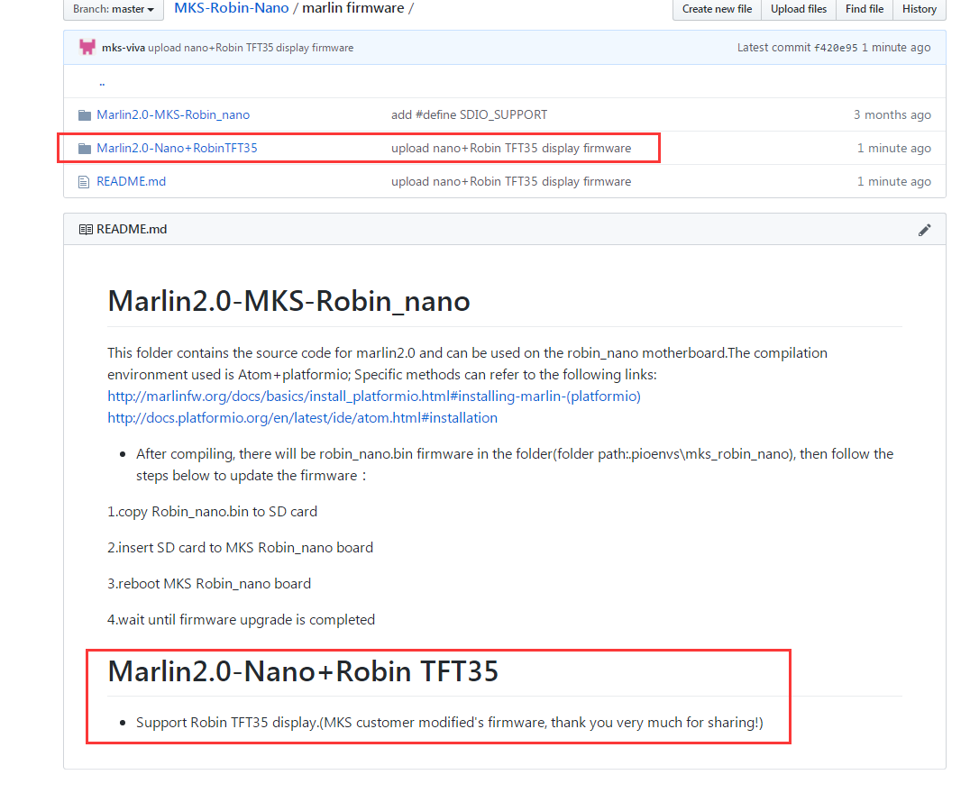 TFT35 screen on Sapphire PRO - Marlin 2 · Issue #6 · makerbase-mks/MKS ...