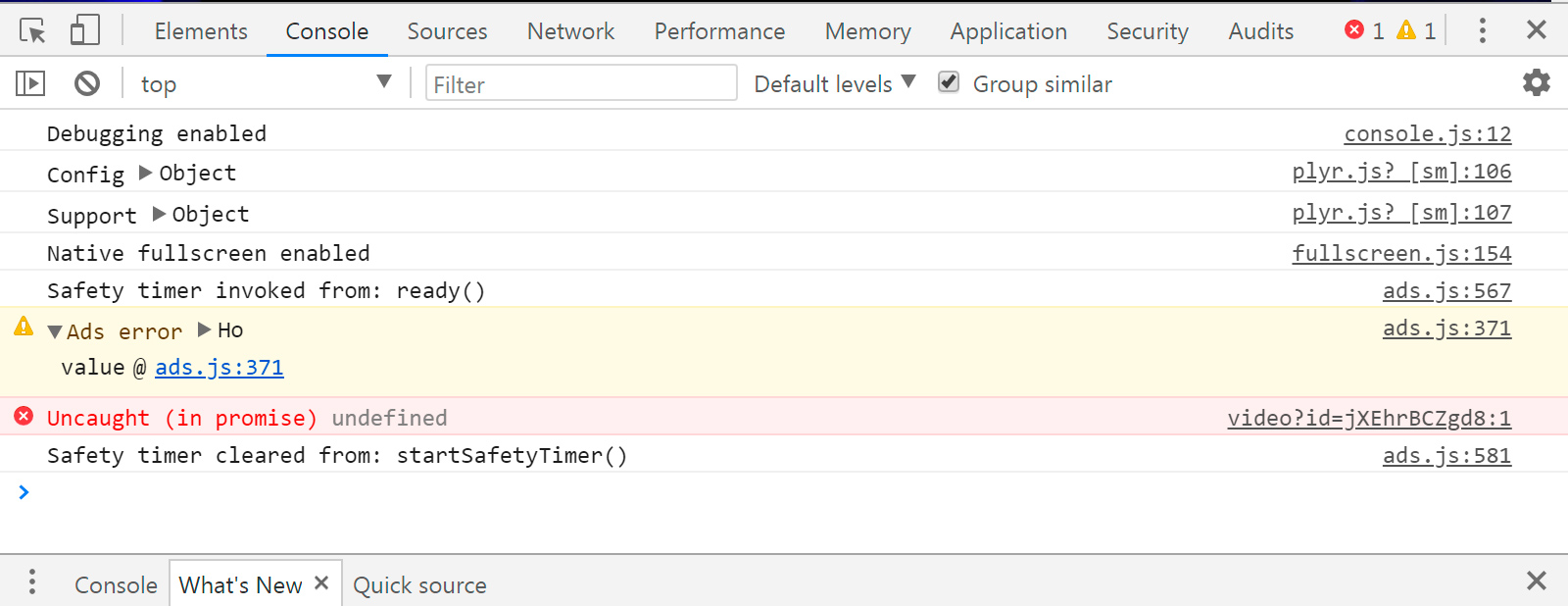 AdError 1101: The provided content information: currentTime is invalid. · Issue #949 · sampotts ...