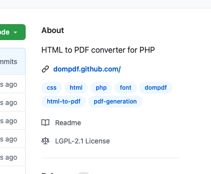 EASY! Update the GitHub URL · Issue #2446 · dompdf/dompdf · GitHub