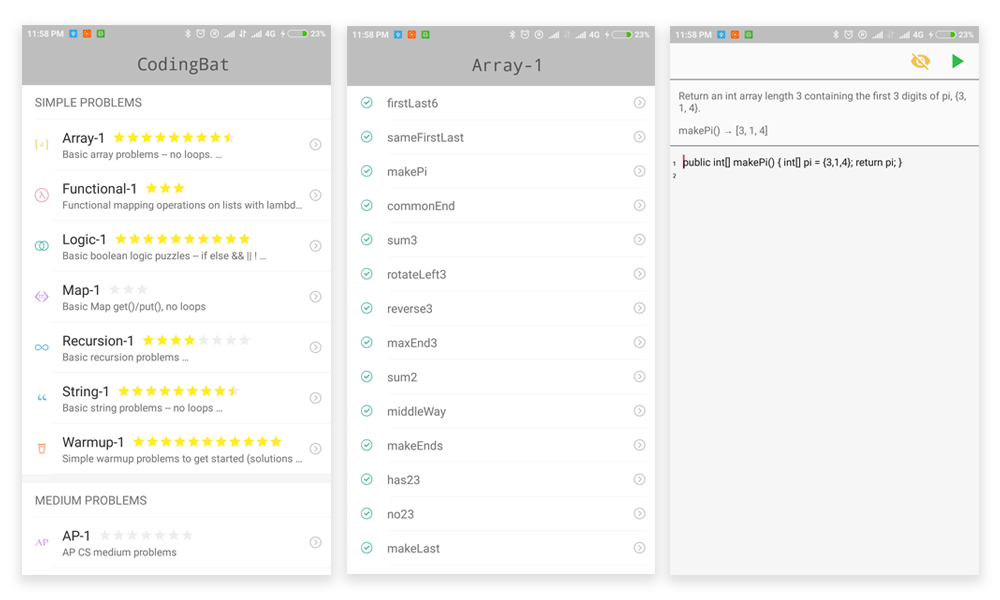 GitHub - ArthurNaumenko/CodingBatClient: Unofficial Android client for codingbat.com written ...