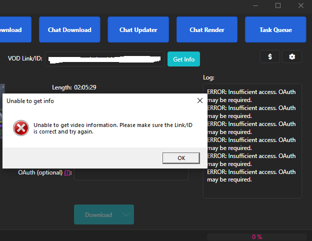 Just subscribed to a Twitch channel, but I can't download their VOD. Why is that? · Issue #713 ...