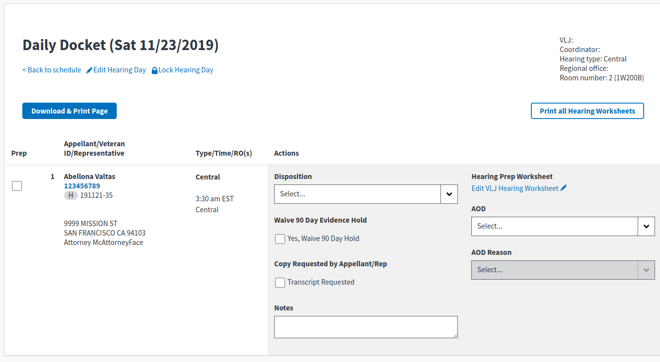 Daily Docket Is Missing Hearing Type · Issue 12980 · Department Of Veterans Affairs Caseflow