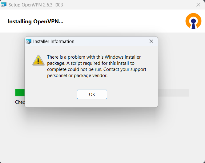 OpenVPN 2.6.3 Client will not install · Issue #741 · ChrisTitusTech ...