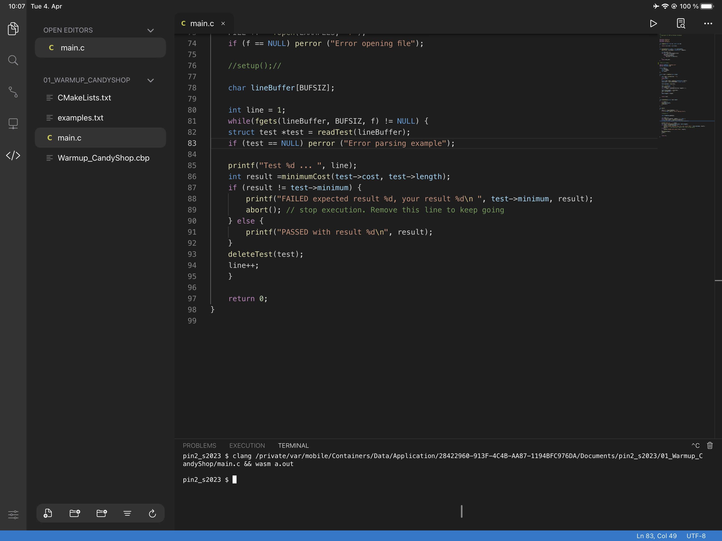 Can’t run C program on my iPad - it‘s running on my Windows machine tho · Issue #807 ...