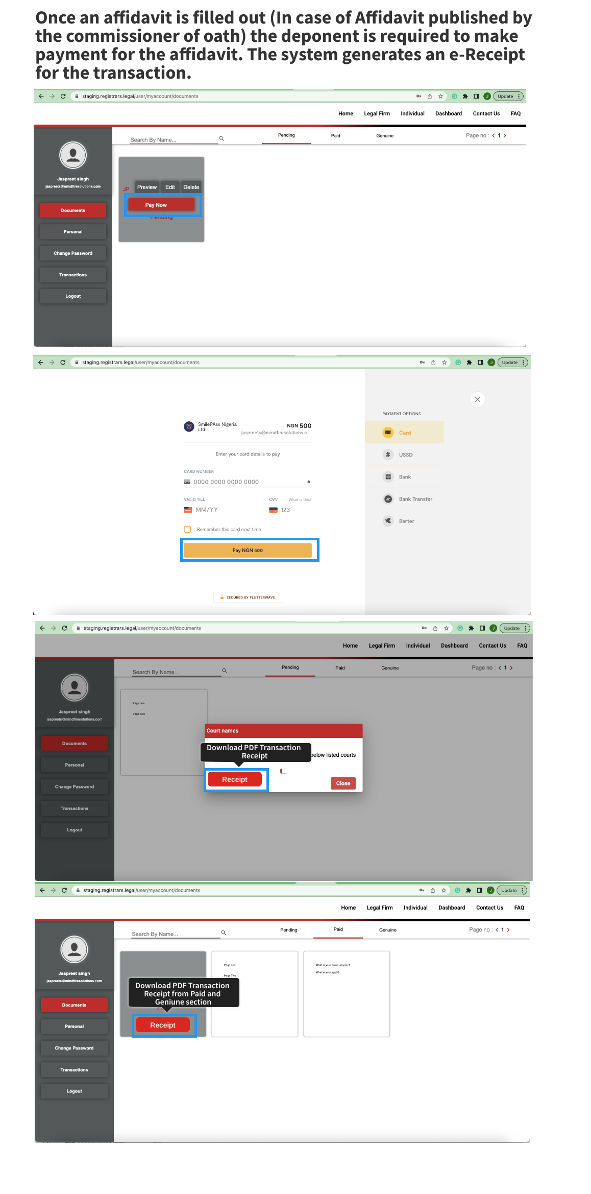 Flow for the payment process · Issue #15 · afrilight-tech/Affidavit · GitHub