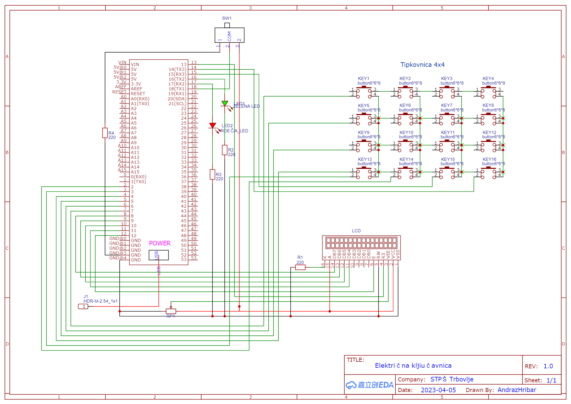 GitHub - Snicl/projekt_ELEKTRICNA_KLJUCAVNICA: Projektna naloga pri PNA
