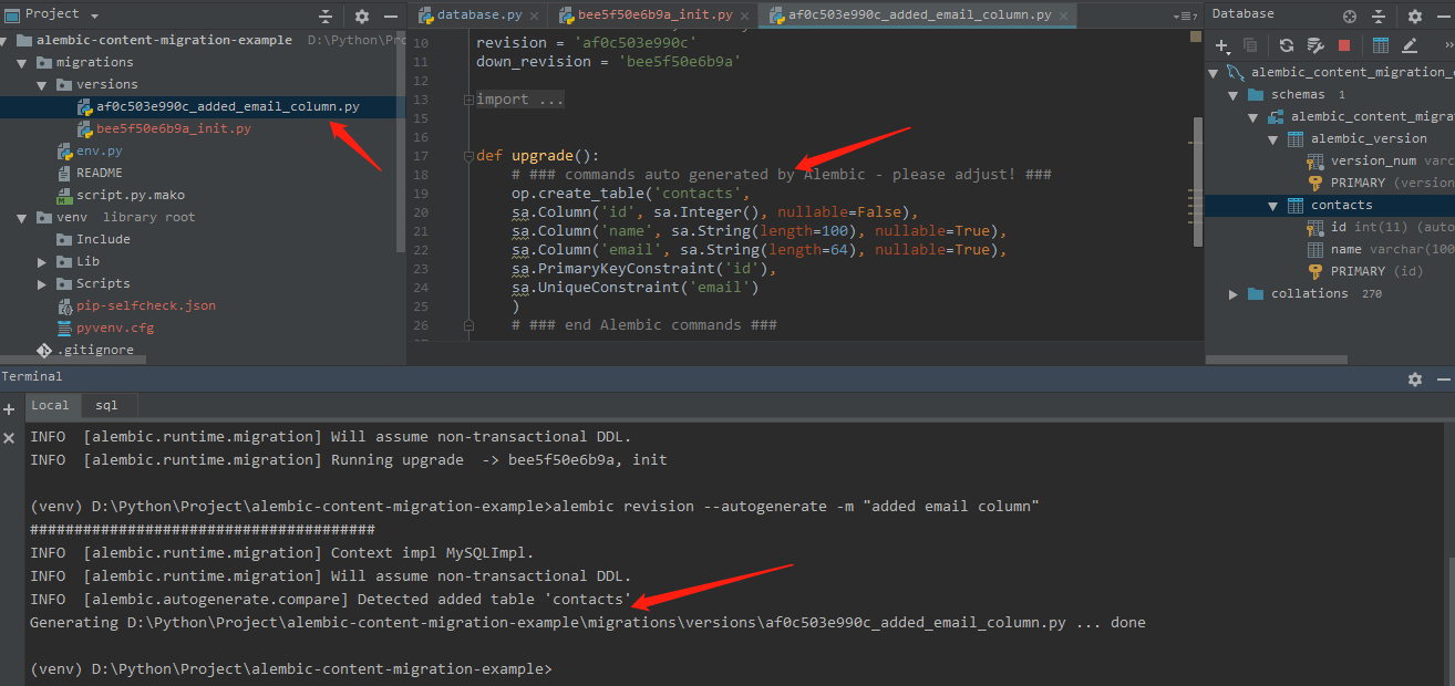 alembic not generate changes after add a column · Issue #424 · miguelgrinberg/flasky · GitHub