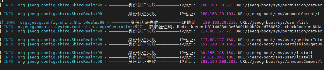 好几个不同ip的登录尝试,是有后门吗? · Issue 4784 · Jeecgbootjeecg Boot · Github
