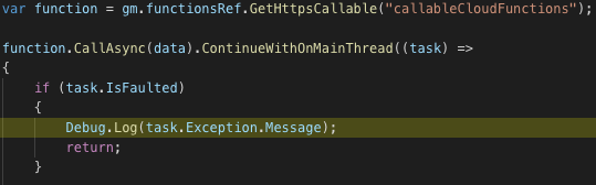 Unauthenticated at Firebase Functions HttpsCallableReference · Issue #415 · firebase/quickstart ...