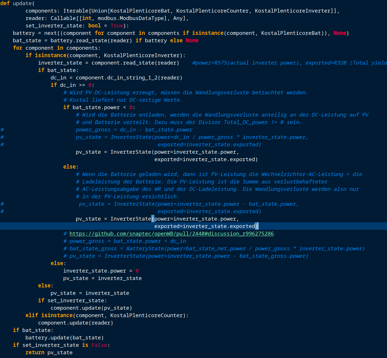Ausgabe der Werte von Kostal Plenticore inkonsistent · Issue #1201 · openWB/core · GitHub