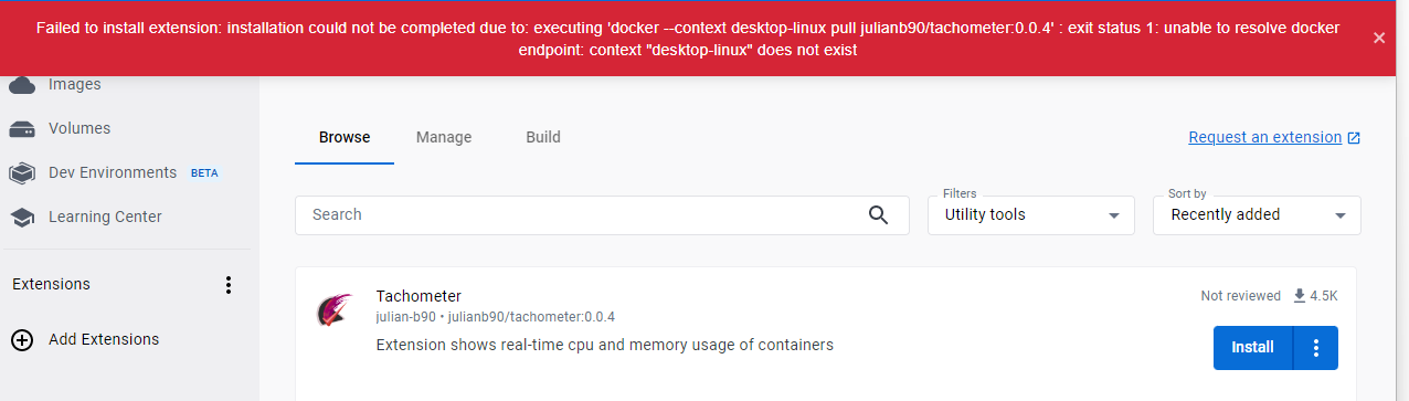 Not able to install it in Windows Container · Issue #7 · Julian-B90/tachometer · GitHub