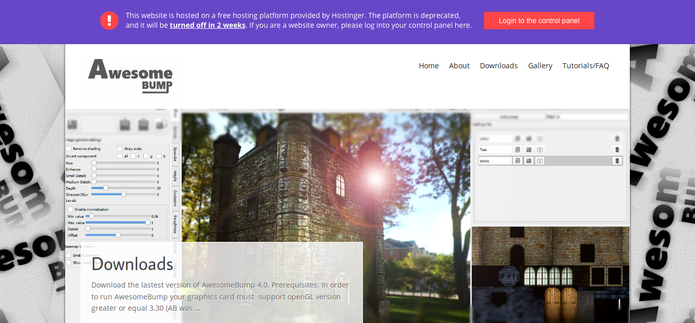 The website is going down in 2 weeks · Issue #145 · kmkolasinski/AwesomeBump · GitHub