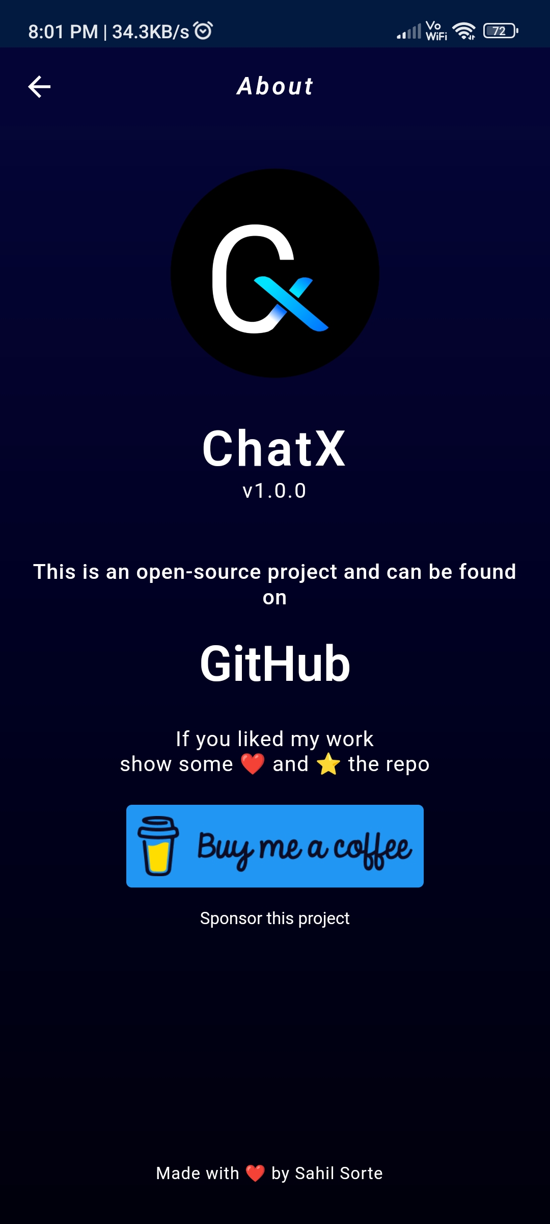 GitHub - Sahil-pvt/ChatX: ChatX is an open-source chatting app made with flutter
