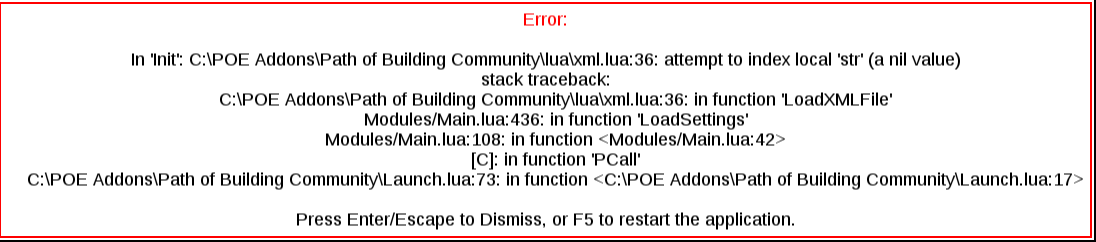 Crash on Start after fresh install. · Issue #5919 · PathOfBuildingCommunity/PathOfBuilding · GitHub