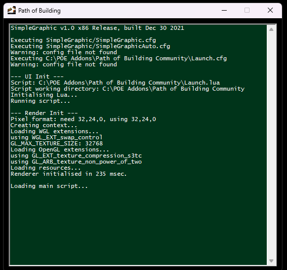 Crash on Start after fresh install. · Issue #5919 · PathOfBuildingCommunity/PathOfBuilding · GitHub