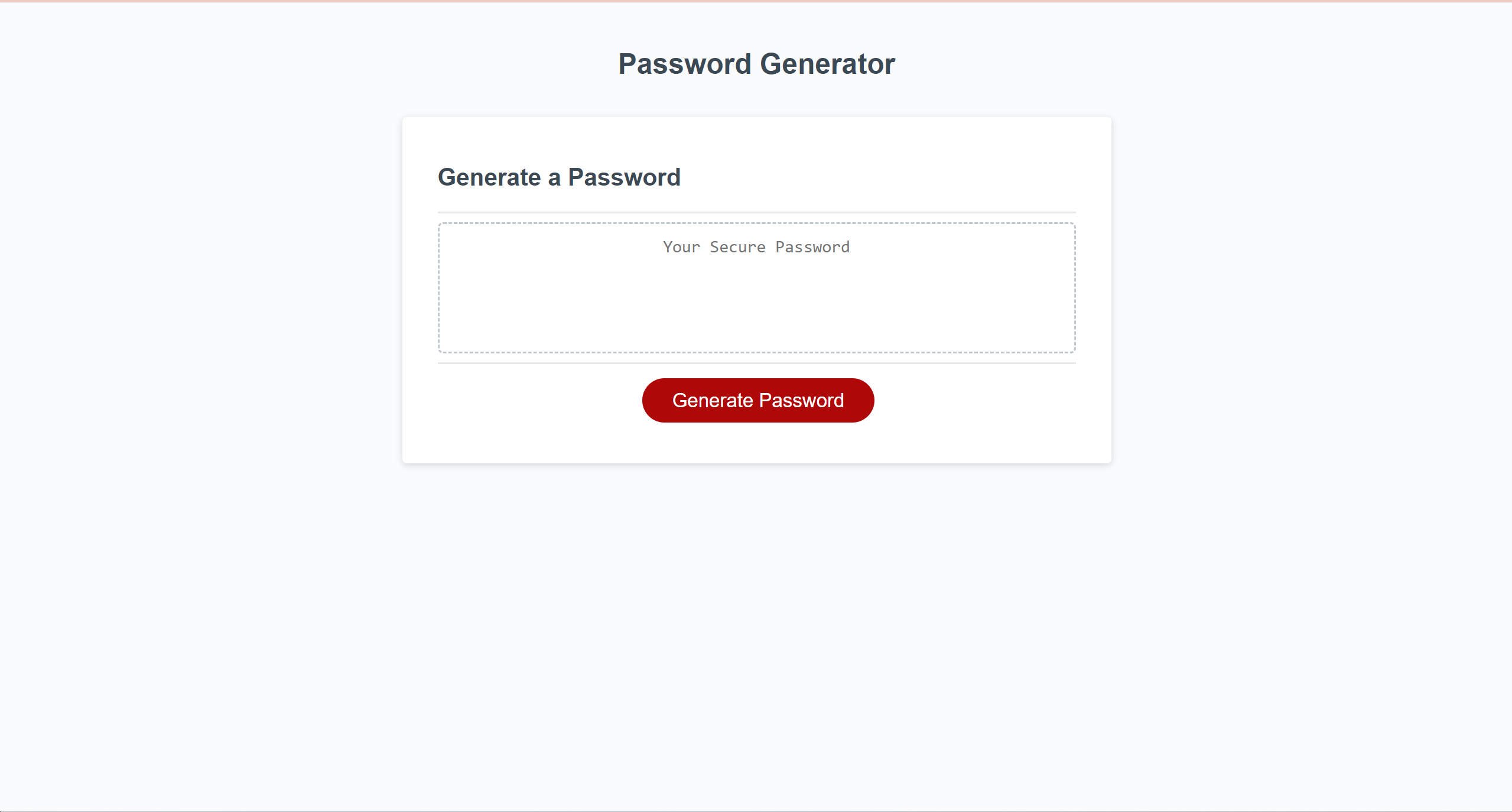 GitHub - camilleramos1/password-generator