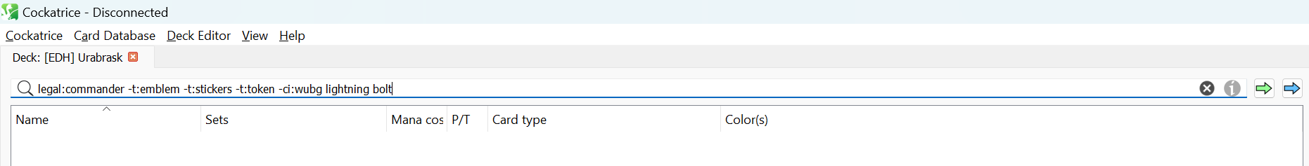 Card Legality Missing On Certain Cards · Issue 4783 · Cockatrice