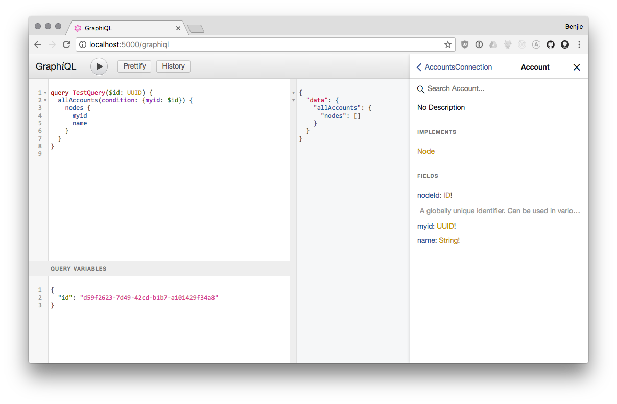 Neither Uuid Nor Uuid Works In V4 With ` Dynamic Json` Flag · Issue 583 · Graphile Crystal