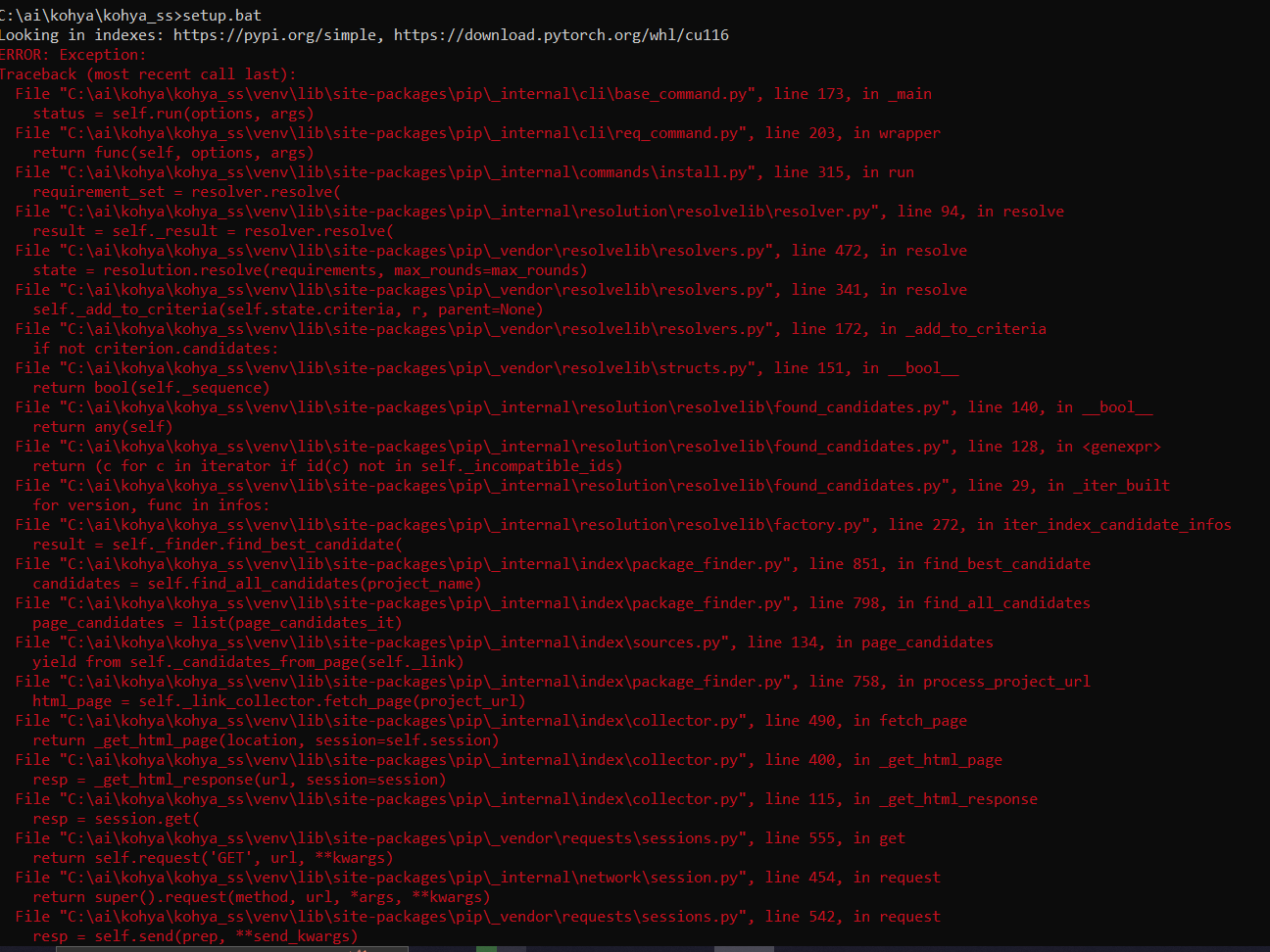Problem with installation in windows · Issue #546 · bmaltais/kohya_ss ...