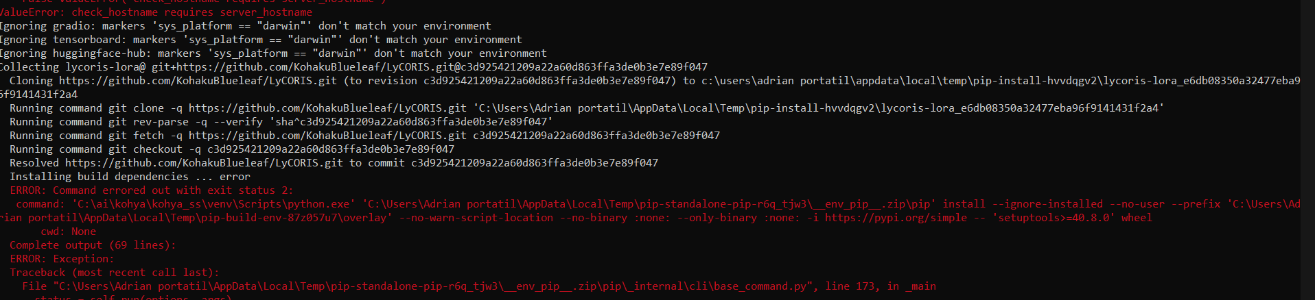 Problem with installation in windows · Issue #546 · bmaltais/kohya_ss ...