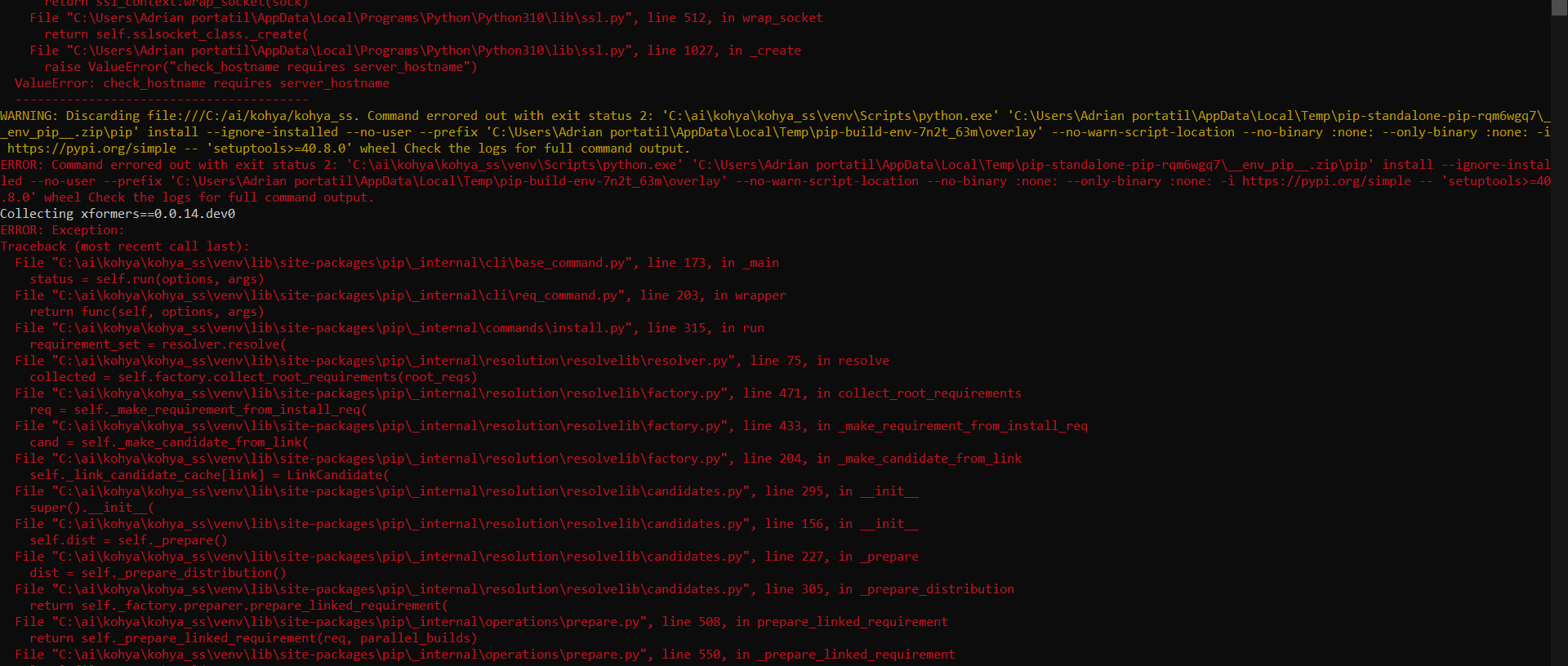 Problem with installation in windows · Issue #546 · bmaltais/kohya_ss ...