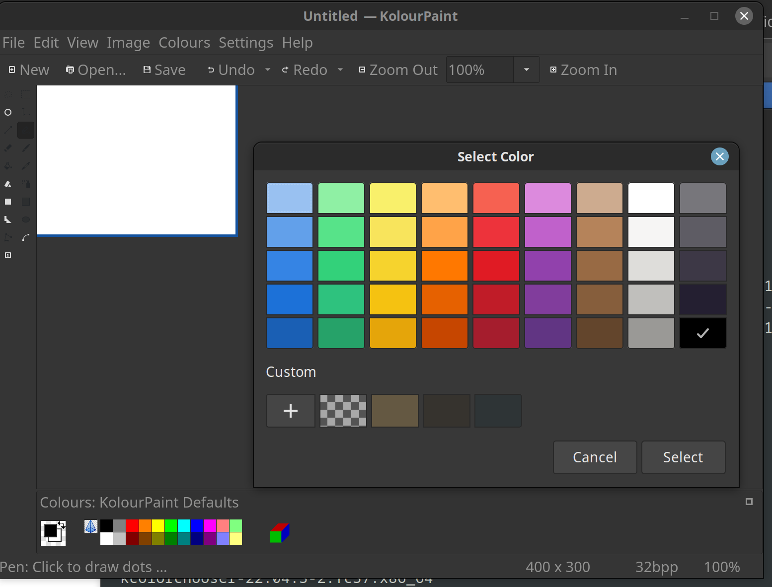 [BUG, probably] Kolourpaint in Cinnamon freezes when copying the color code · Issue #11158 ...