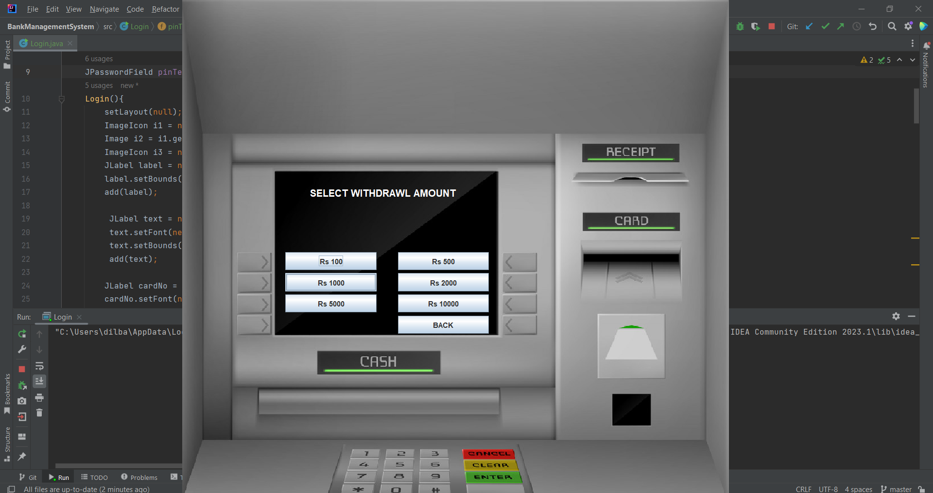 GitHub - DilbaghToor/Bank-Management-System: It is a ATM Simulator System. It functions ...