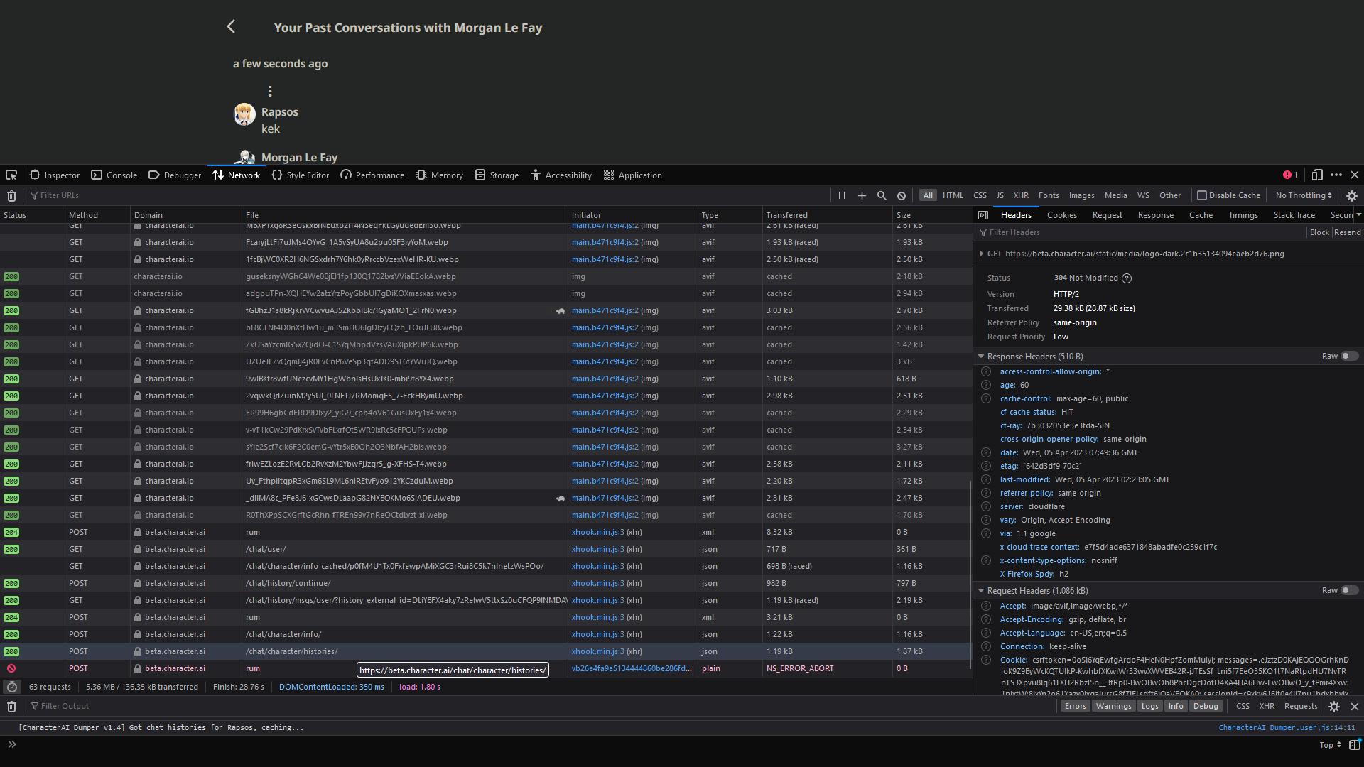 Can’t find variable: s error on iOS · Issue #5 · 0x000011b/characterai-dumper · GitHub