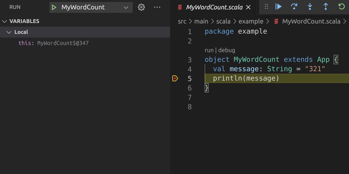 Unable to inspect when debugging object extending App trait · Issue #2482 · scalameta/metals ...