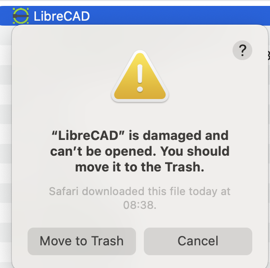 v2.2.0-rc4 M1 Build Doesn't Open · Issue #1548 · LibreCAD/LibreCAD · GitHub