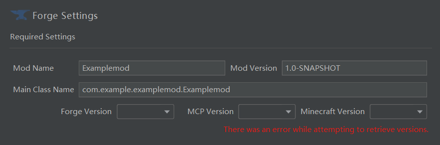 Error occurs when creating a Forge Project. · Issue #444 · minecraft-dev/MinecraftDev · GitHub