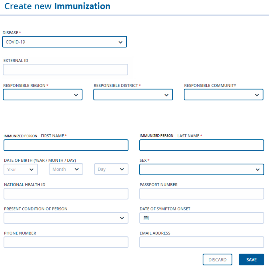 Immunizations I: Entities, DTOs and backend logic [5] · Issue #4756 · SORMAS-Foundation/SORMAS ...