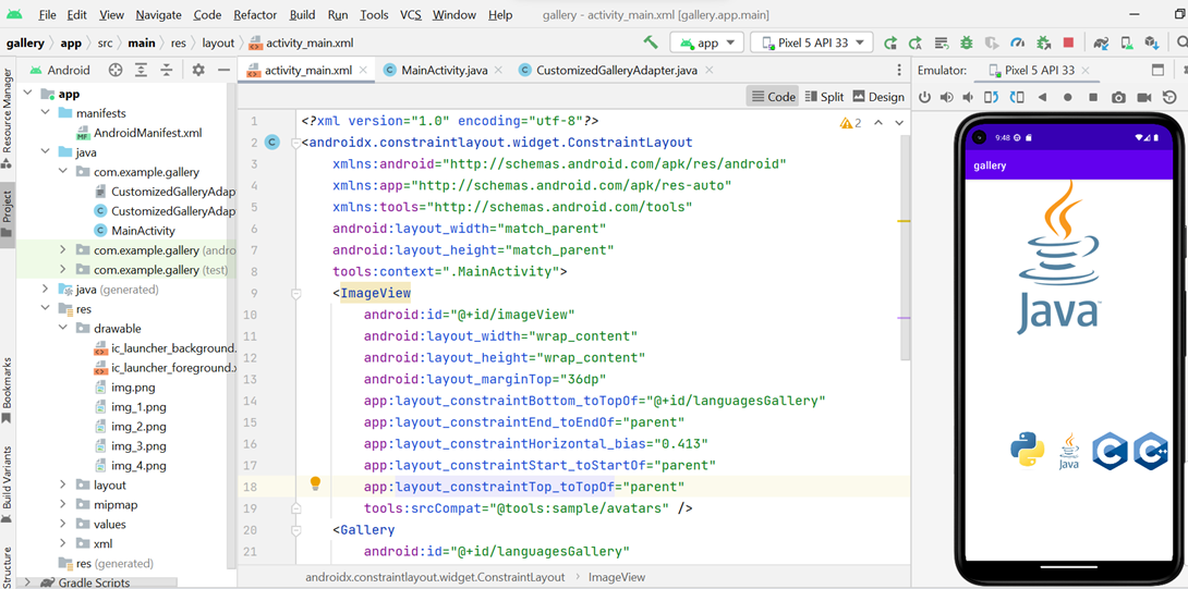 GitHub - HibaRajarajeswari/GALLERY-CONTROL