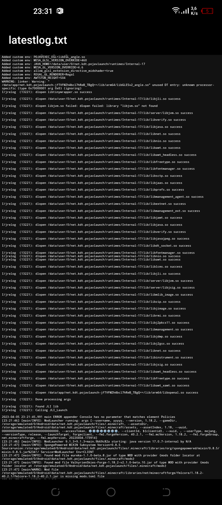 My game crashes · Issue #4099 · PojavLauncherTeam/PojavLauncher · GitHub