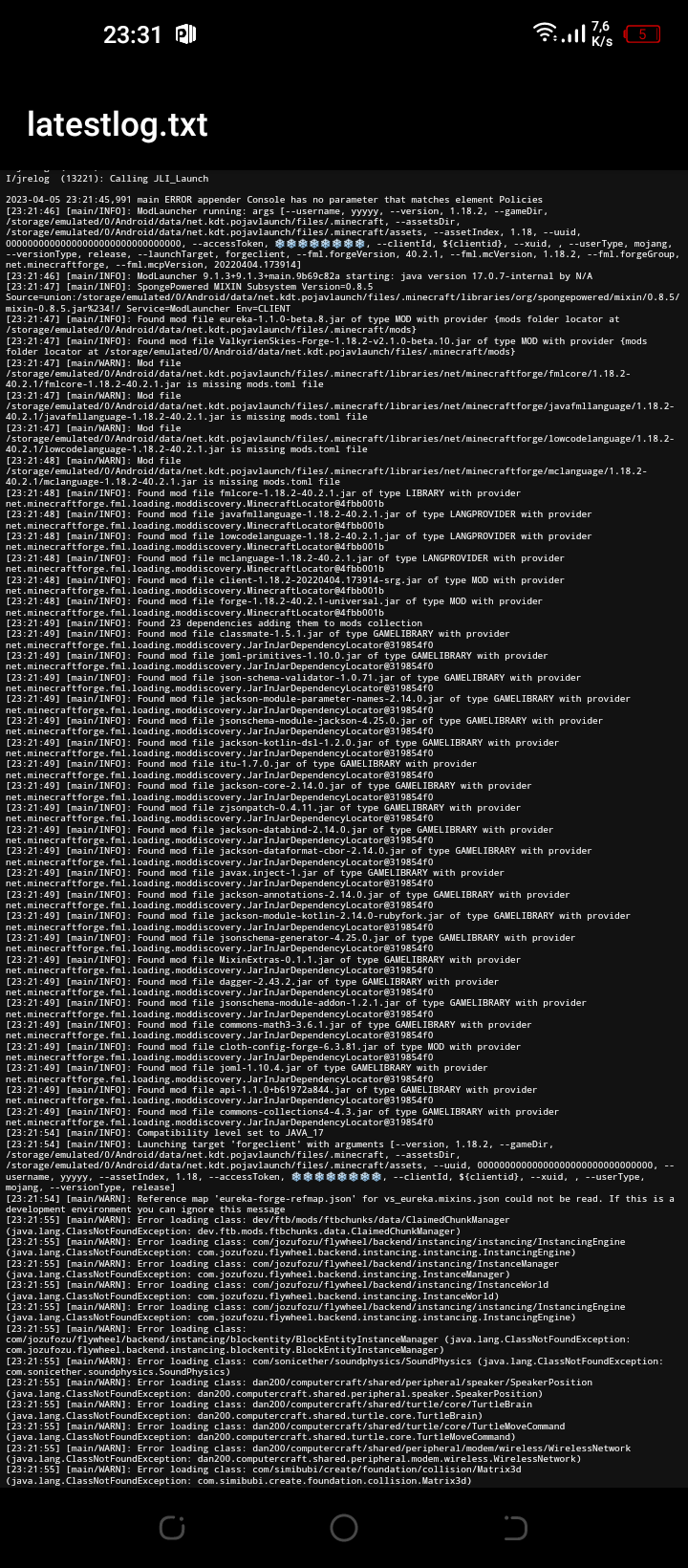 My game crashes · Issue #4099 · PojavLauncherTeam/PojavLauncher · GitHub