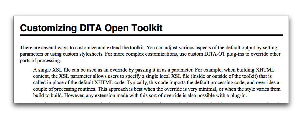 Default PDF layout: extra indent on shortdesc in abstract · Issue #3063 · dita-ot/dita-ot · GitHub