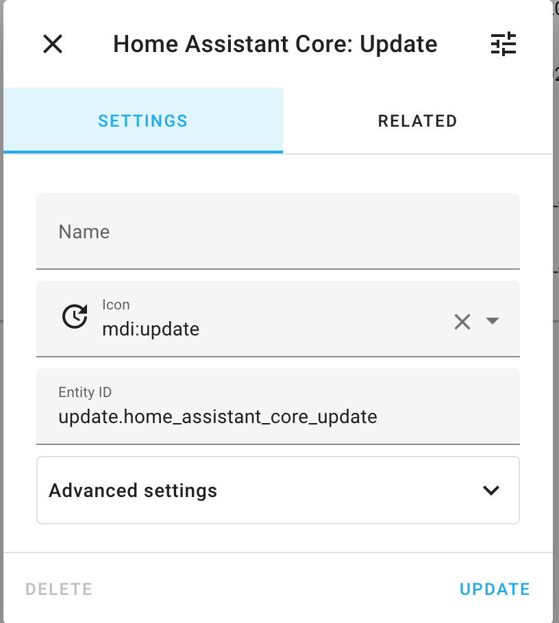 2022.4: unable to change the icon for update.* entities in the frontend ...