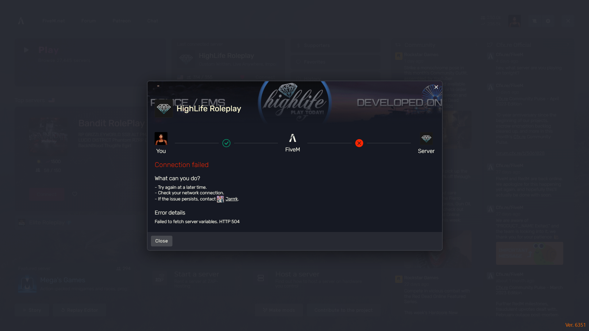 connection issues · Issue #5736 · Jarrrk/HighLife · GitHub
