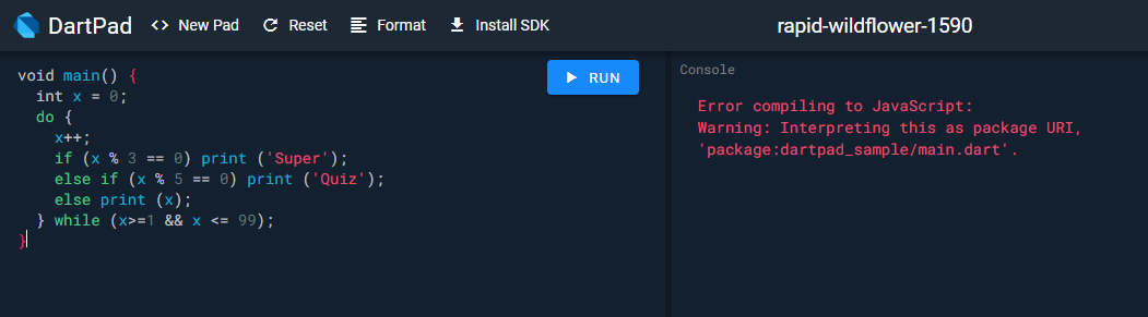 Bad console messages in embedded DartPads · Issue #1574 · dart-lang ... Bad console messages in embedded DartPads · Issue #1574 · dart-lang ...