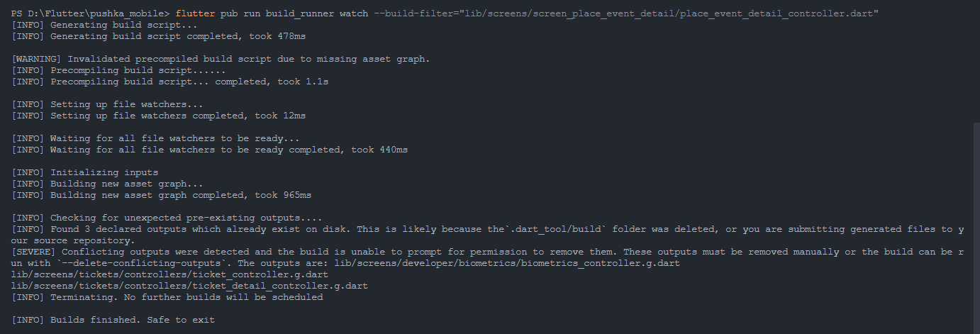Build With Build Filter Option Fails If Conflicting Outputs Error 5071