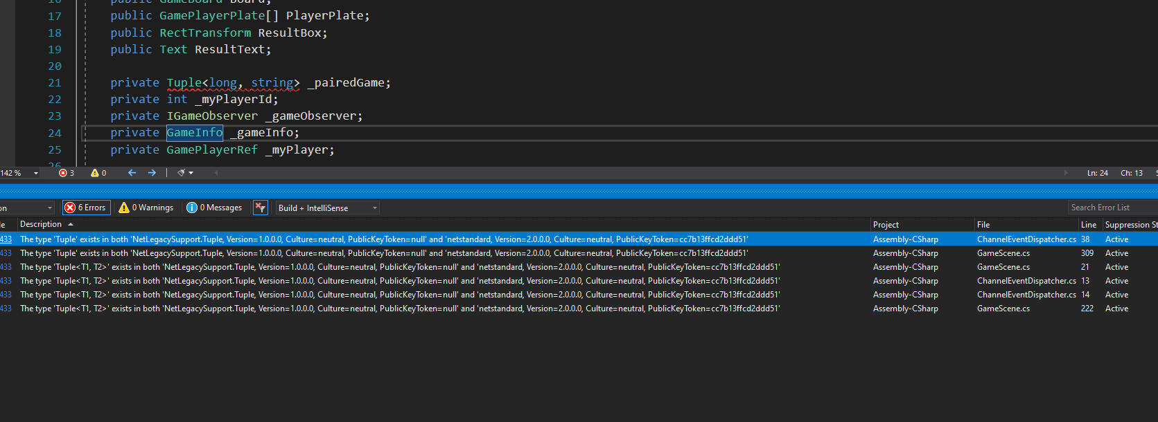 The Type Tuple Exists In Both Netlegacysupporttuple And Netstandard Version2000 9390