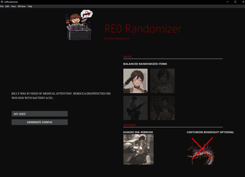 GitHub - HansRandomizer/Resident-Evil-0-Randomizer: A randomizer for Resident Evil 0.